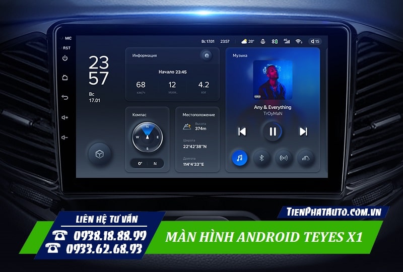 Màn Hình Android Teyes X1 Chính Hãng Dành Cho Xe Ô Tô